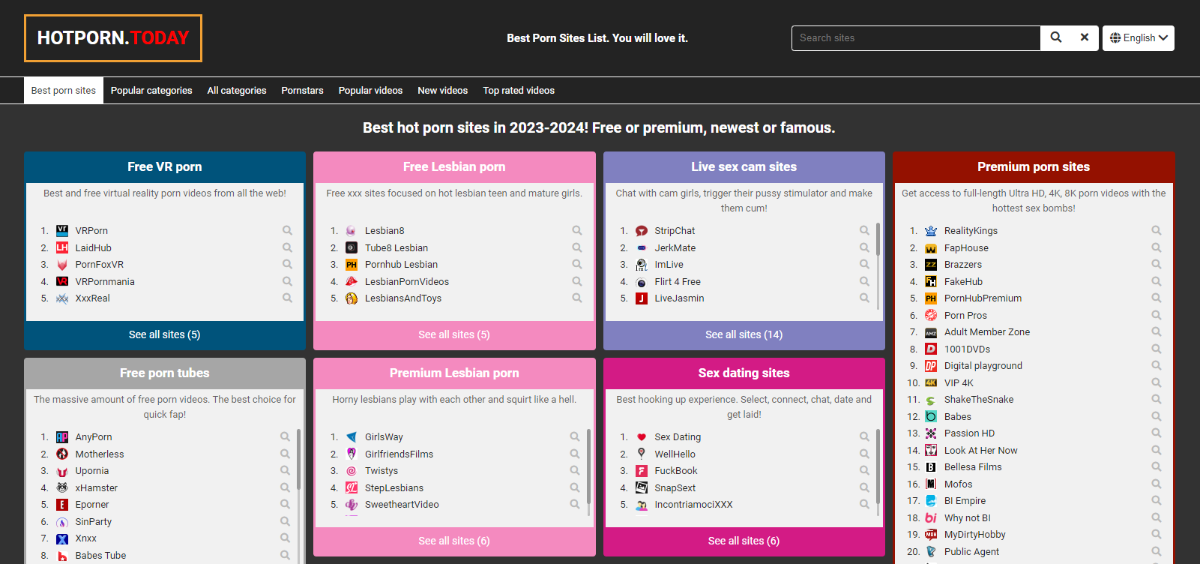 The 30 Best Porn Lists in 2025 - Black Hat Webmasters